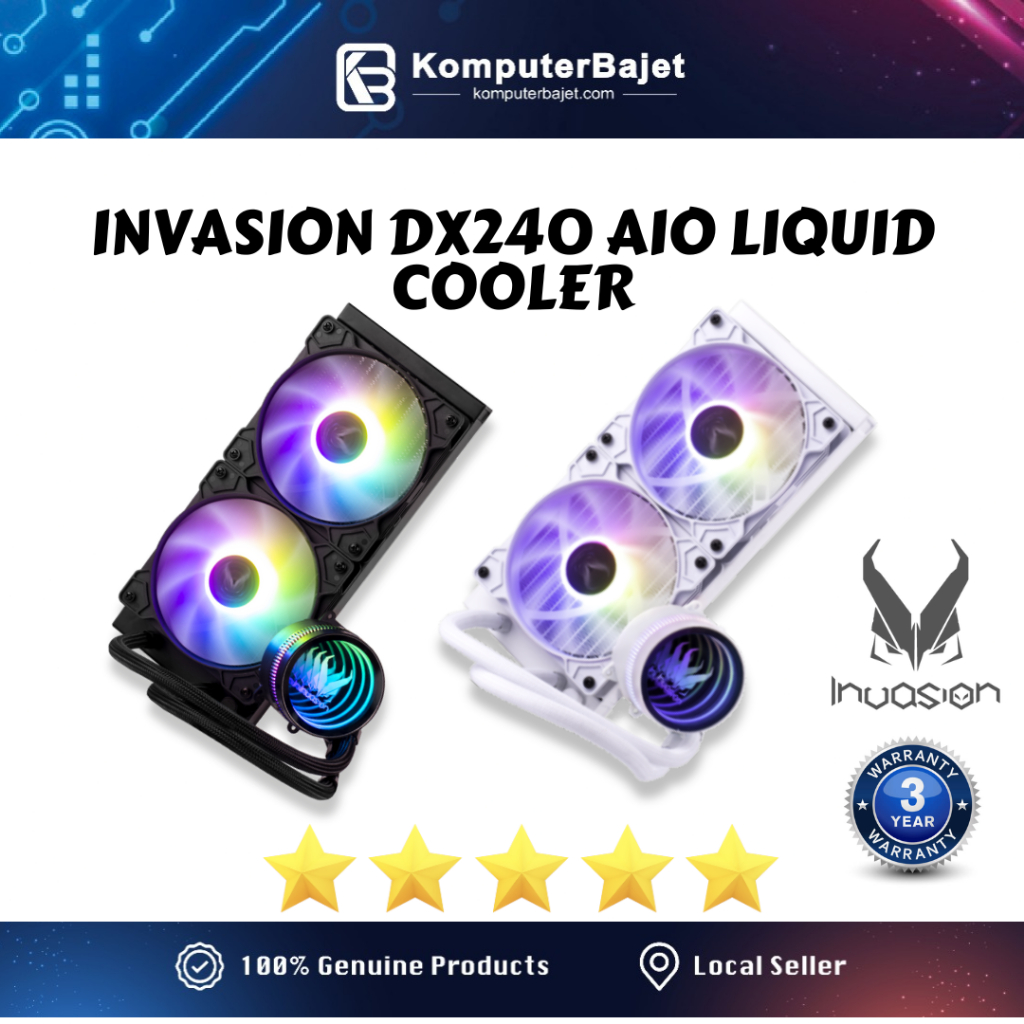Invasion DX-240-ARGB ประสิทธิภาพสูง Gaming AIO CPU Liquid Cooler ...