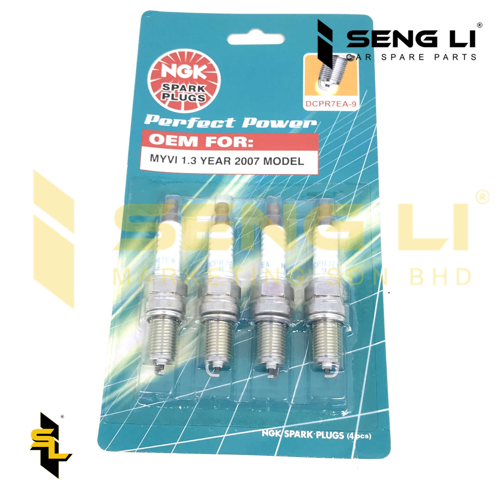 NGK SPARK PLUG DCPR7EA9 (1SET 4PCS)-PERODUA MYVI/TOYOTA AVANZA/RUSH ...