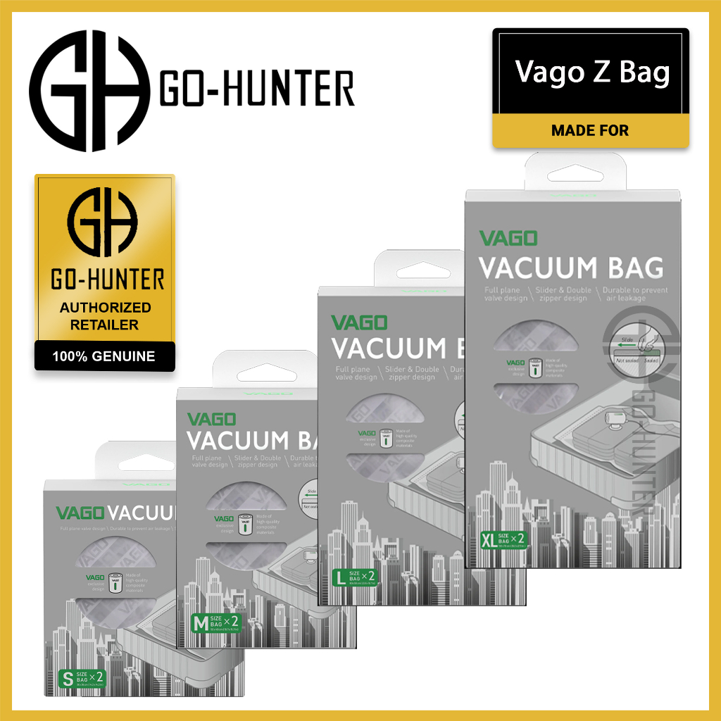 Vago Z ถุงสูญญากาศ S / M / L / XL ขนาด (2 ชิ้น) - กระเป๋าเท่านั้นโดยไม่ ...