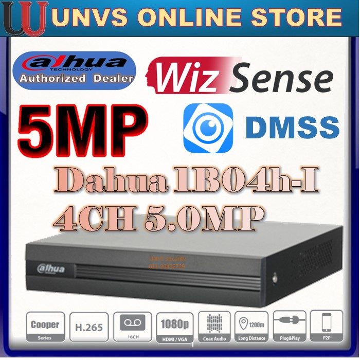 Dahua กล้องวงจรปิด dahua XVR 4 ช่อง DVR 4ch Recoder Full HD 5MP/2.0MP XVR1B04H-I กล้องวงจรปิด ...