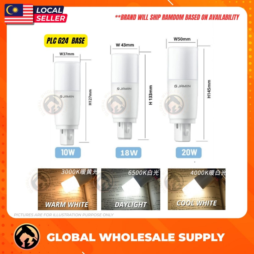 (SIRIM) Jamiin/parmen 10W/18W/20W [E27 / PLC G24] หลอดไฟ LED ติดเพดาน โคมไฟเพดาน หลอดไฟ LED ...