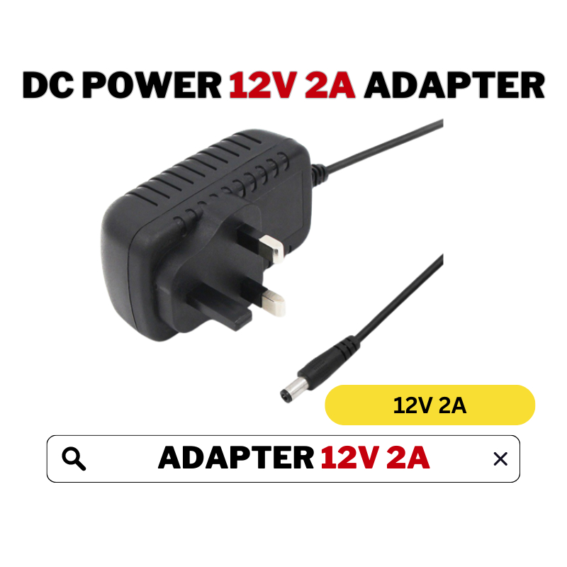 Hikvision CCTV Adapter Analog Camera DC Power 12V 2A Switching Adapter ...