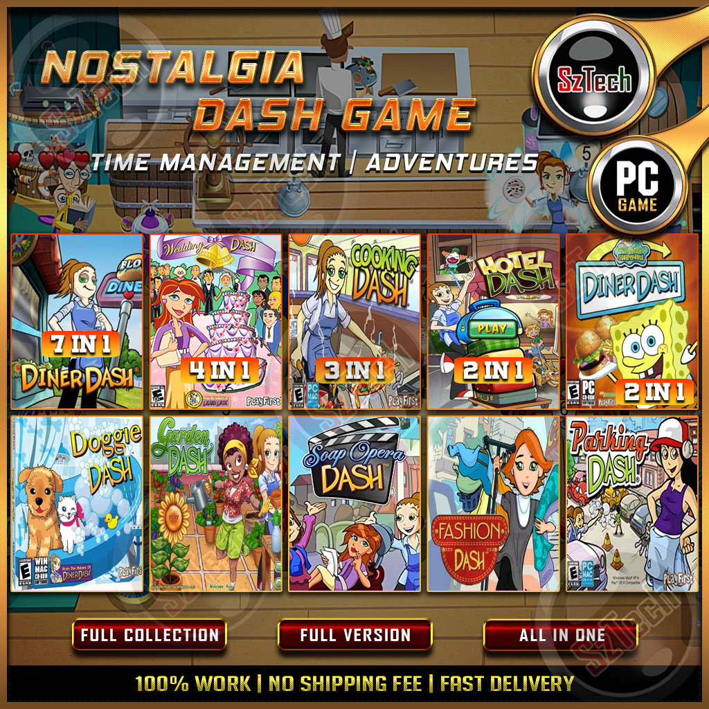 Dash Game Collection [PC/LAPTOP GAME] 🔥DIGITAL DOWNLOAD🔥Diner Dash🔥 ...