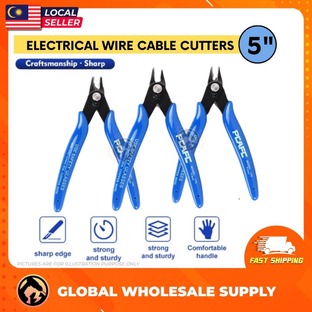 Pcafc คีมตัดลวด คีมตัดด้านข้าง 5 นิ้ว PC-170 | Shopee Thailand