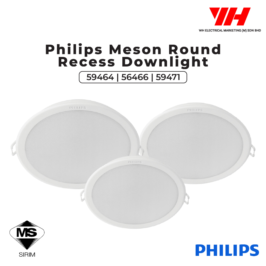 Philips MESON ไฟดาวน์ไลท์ LED ทรงกลม 5 นิ้ว 6 นิ้ว 7 นิ้ว 8 นิ้ว 13W ...