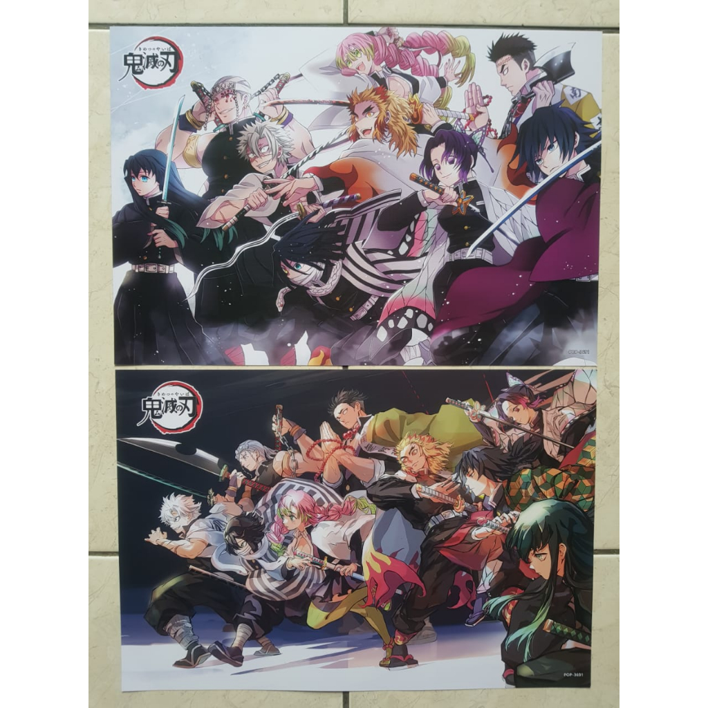 โปสเตอร์กระดาษ DEMON SLAYER SLAM DUNK ความหนาแน่นสูง สําหรับตกแต่งผนัง ...