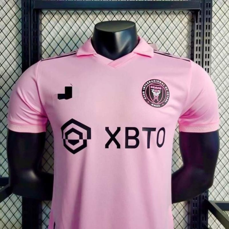 Inter MIAMI PINK HOME KIT 23-24 JERSEY [PLAYER ISSUE] | Shopee Thailand