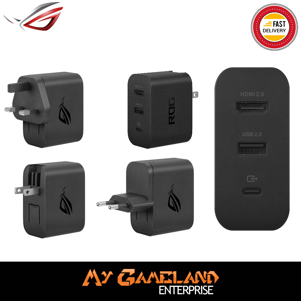 ROG Ally 65W Gaming Charger Dock 3 Pins Plug [รับประกันอย่างเป็นทางการ ...
