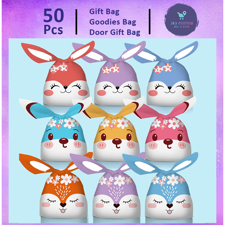 กระเป๋า [50 ชิ้น] Goodies Bag Door Birthday (117) Animal 3in1 Carton ...
