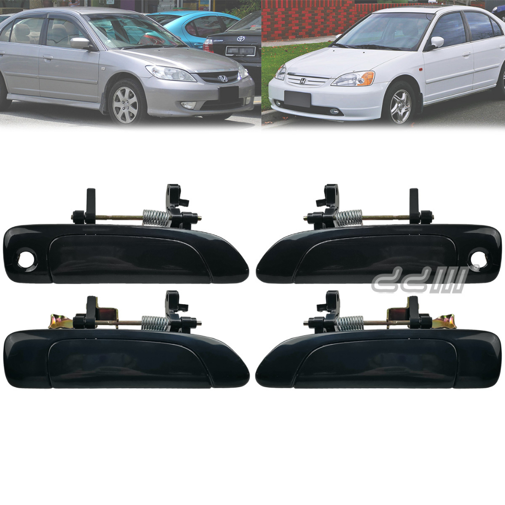 Honda Civic S5A ES 2001-2005 ประตูด้านนอกมือจับภายนอก (สีดํา) 2002 2003 ...