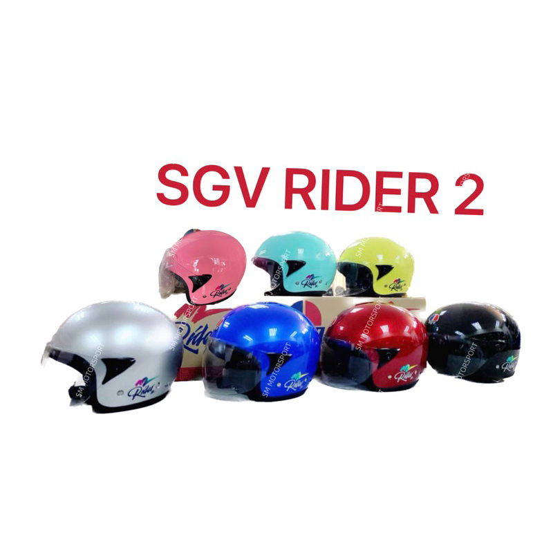 Sgv RIDER 2 หมวกกันน็อคสีน้ําเงินทองสีแดงสีชมพู TURQUOISE สีเหลือง ...