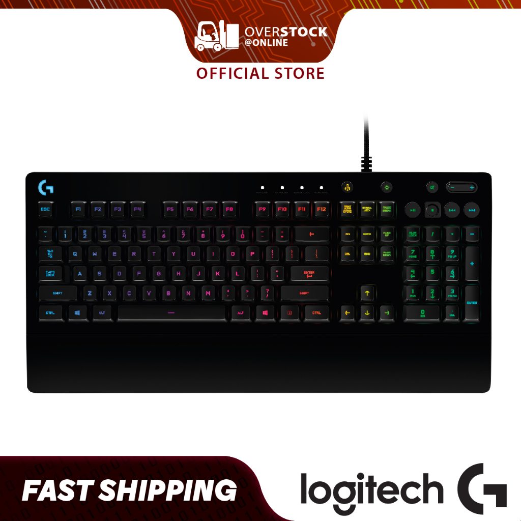คีย์บอร์ดเกมแบบมีสาย LOGITECH G213 พร้อม LIGHTSYNC RGB Lightning, การ ...