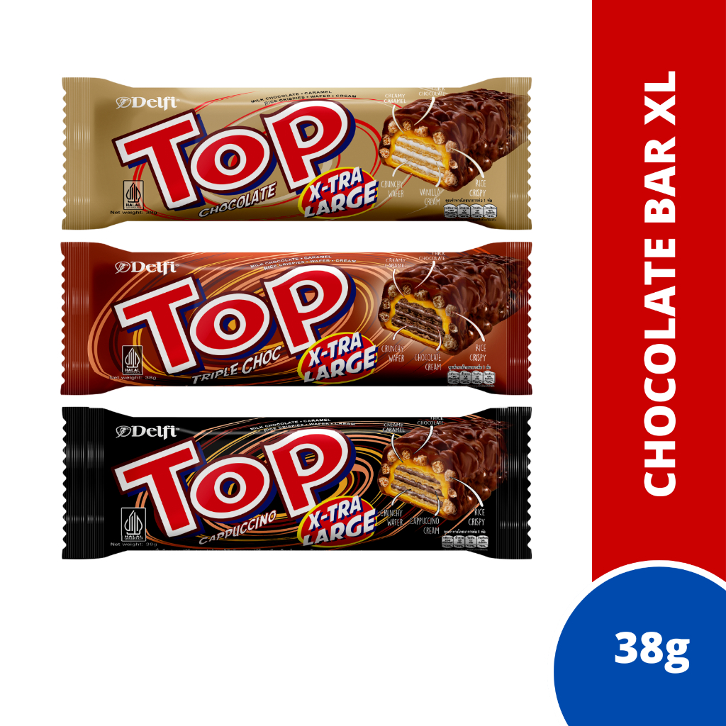Delfi Top XL Chocolate - Chocolate/Cappucino/Triple Chocolate/Single ...