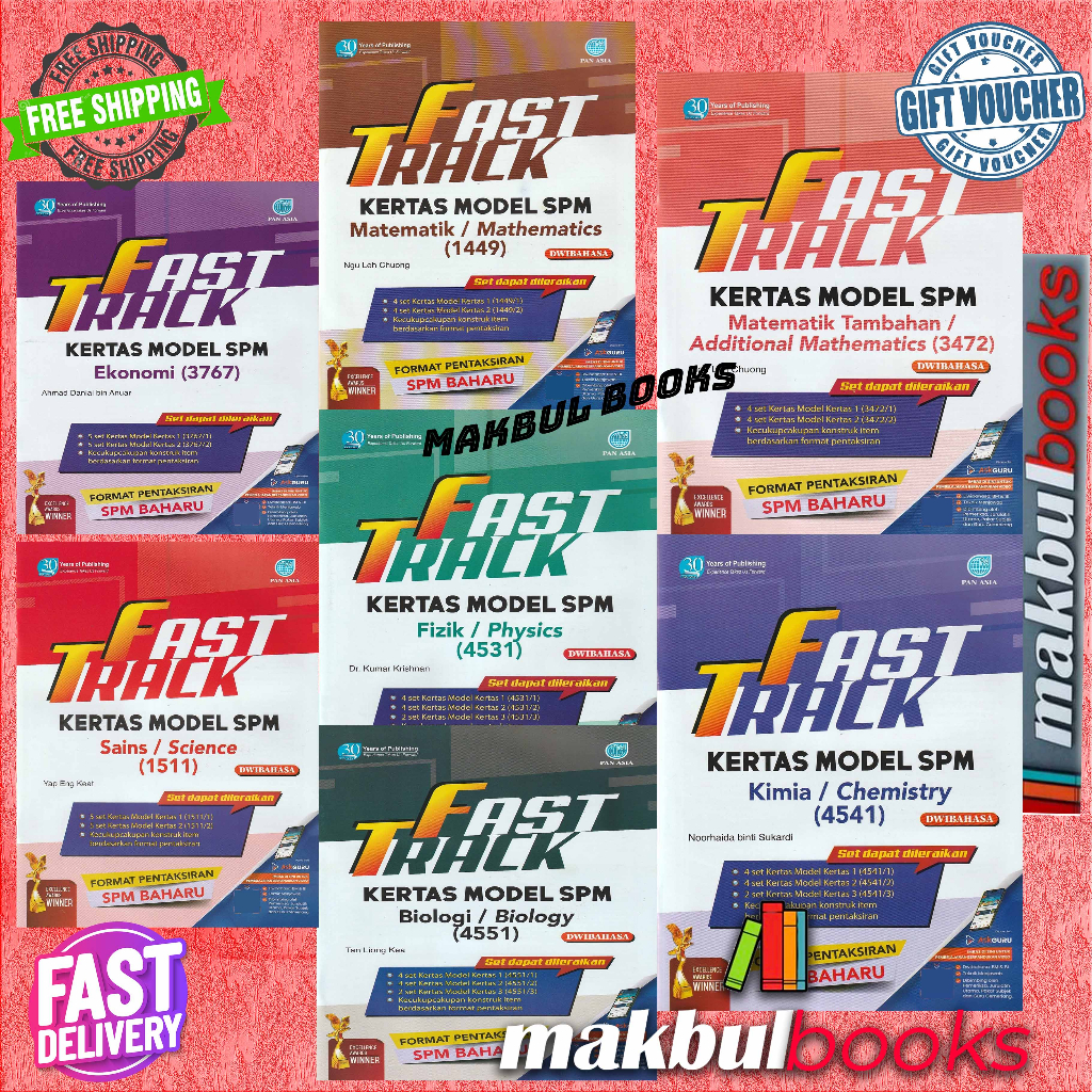 Pan ASIA: หนังสือฝึกซ้อม SPM MODEL Paper FAST TRACK ~ SPM BAHARU Pentaxiation FORMAT | Shopee ...