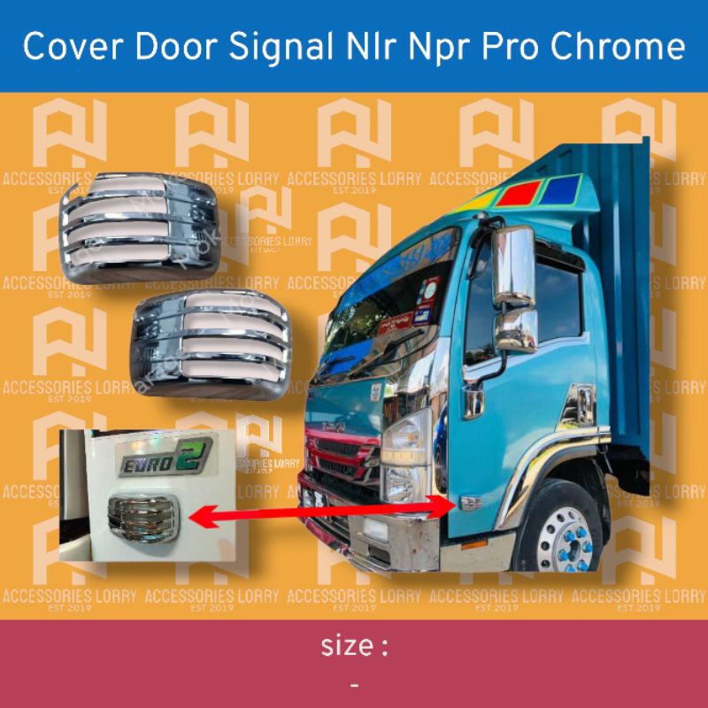 ฝาครอบสัญญาณประตู Nlr Npr Pro Chrome | Shopee Thailand