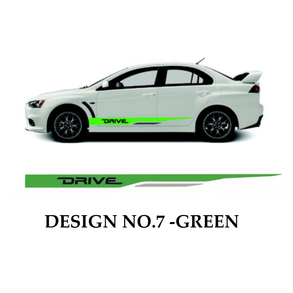 2 ชิ้น / เซต Monster Energy Side Body Sticker Lining / Sticker Tepi ...