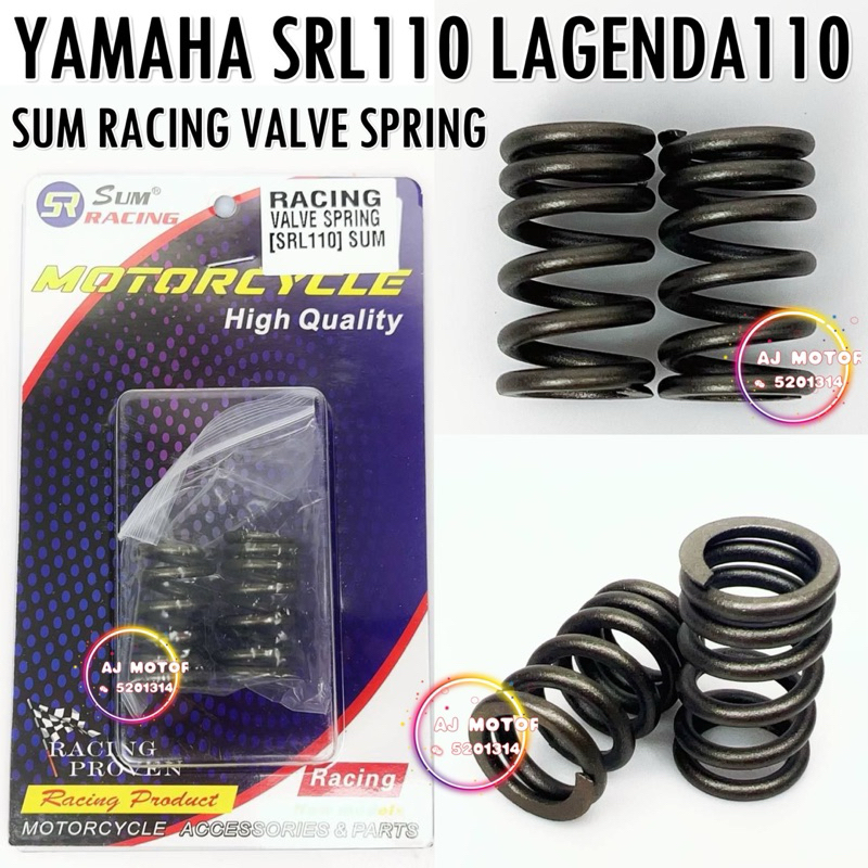 2pcs YAMAHA SRL110 SUM RACING วาล์ว SPRING LAGENDA110 LAGENDA-110 SRL ...
