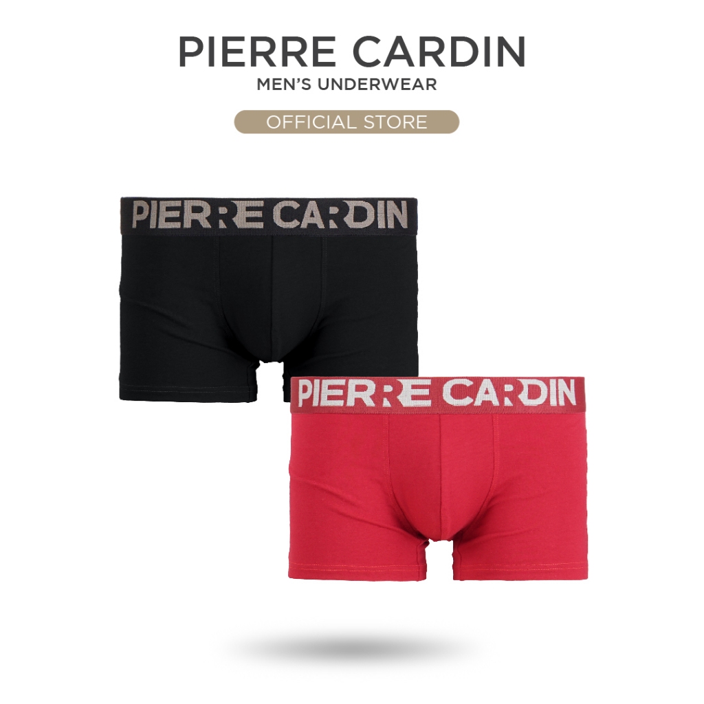 Pierre Cardin ชุดชั้นใน Cotton Spandex Trunk - คละสี (2 ชิ้น) PC4067-2S ...