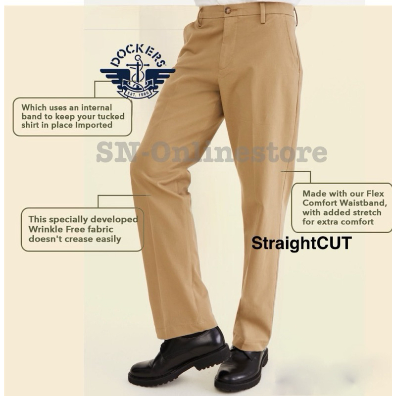 [ไซซ์ 28-50] Dockers SELUAR กางเกงสแล็ค ทรงตรง | Shopee Thailand
