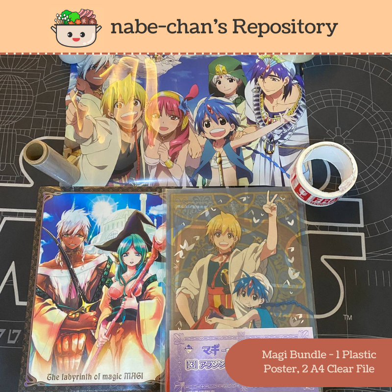 Magi: The Labyrinth of Magic Bundle - โปสเตอร์พลาสติกใส 2 A4 1 ชิ้น ...