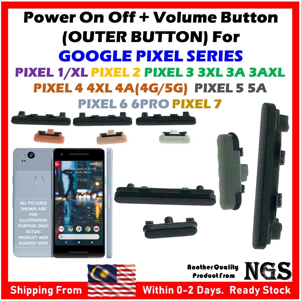 ชุดปุ่มเปิดปิด และปุ่มปรับระดับเสียง สําหรับ Google Pixel 1 XL 2 3 3XL ...