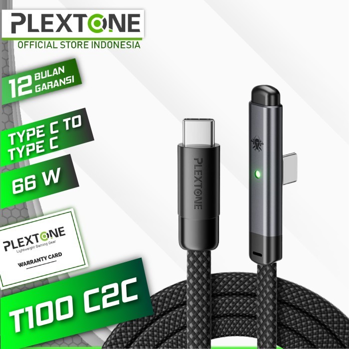 Plextone T100 Type C ถึง Type C 66W Type C ถึง iP 20W Gaming สายชาร ์ ...