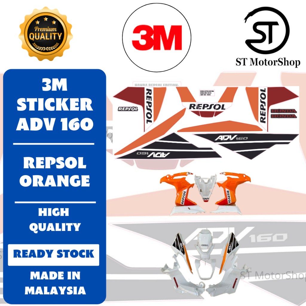 ชุดสติ๊กเกอร์ HONDA Adv 160 Coverset Stripe Adv Body Cover Stiker ...