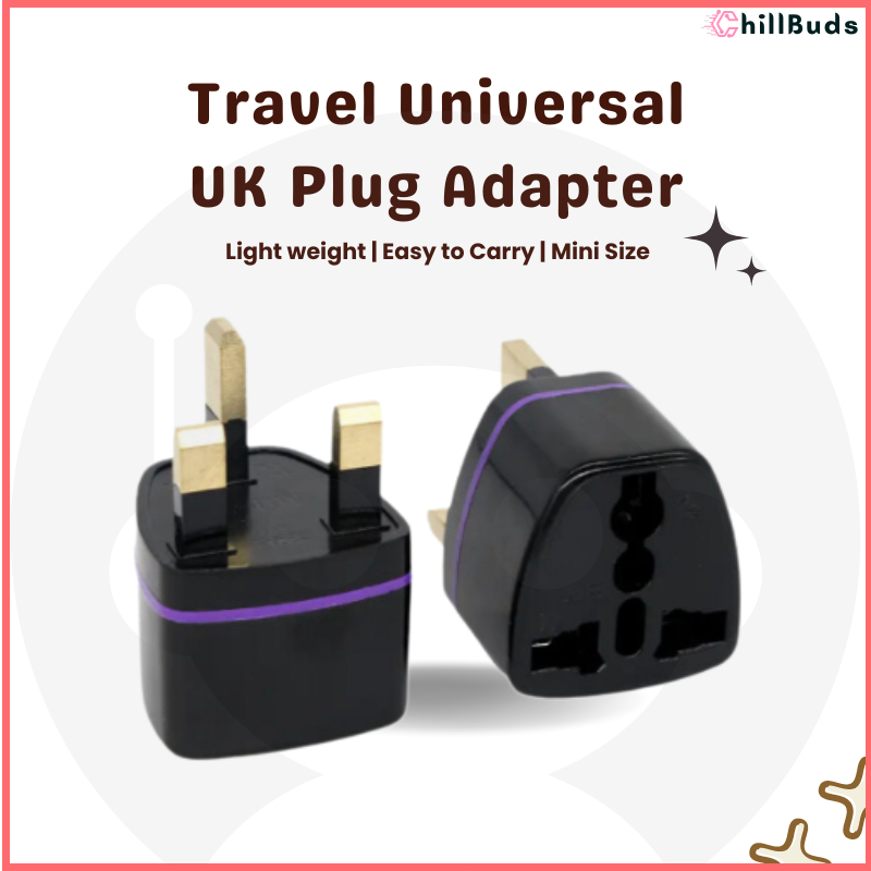 Travel Universal UK Plug Adapter 3 Pin Plug AC Adapter Converter ...