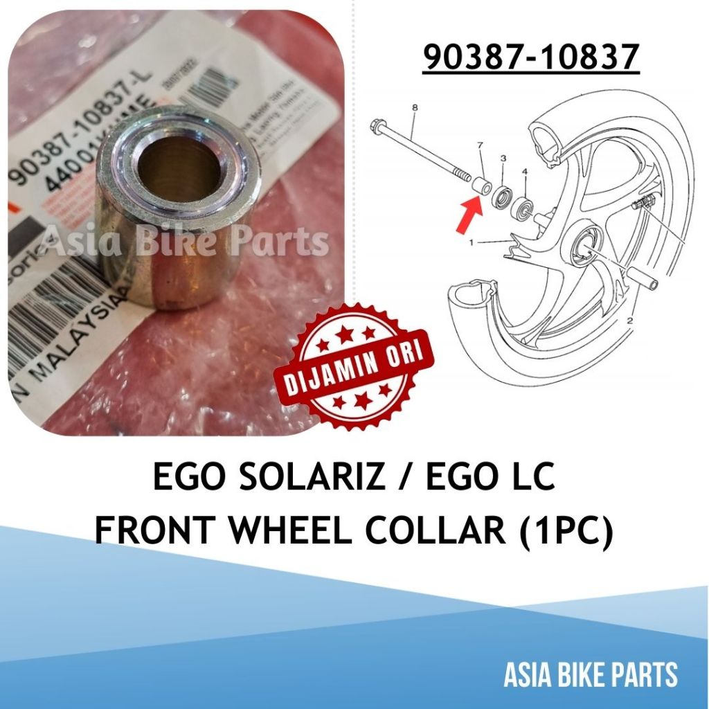 Yamaha Ego LC / Ego Solariz ปลอกคอล้อหน้า Tayar Depan - 90387-10837 ...