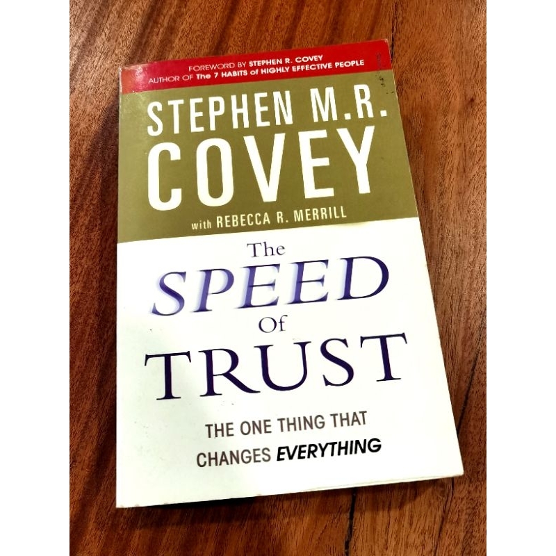 หนังสือ The Speed Of Trust The One Thing ที่เปลี่ยนแปลงทุกอย่าง โดย ...