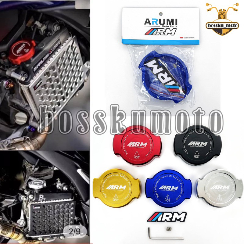 ฝาครอบหม้อน้ํา NMAX NVX PCX VARIO CBR ARUMI ARM FULL CNC | Shopee Thailand