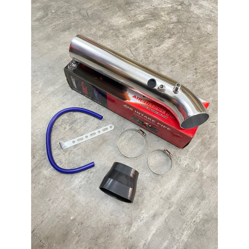 ท่ออากาศโครเมี่ยม สีเงิน 76 มม. 3 นิ้ว พร้อมไส้กรองอากาศ สําหรับ HONDA ...