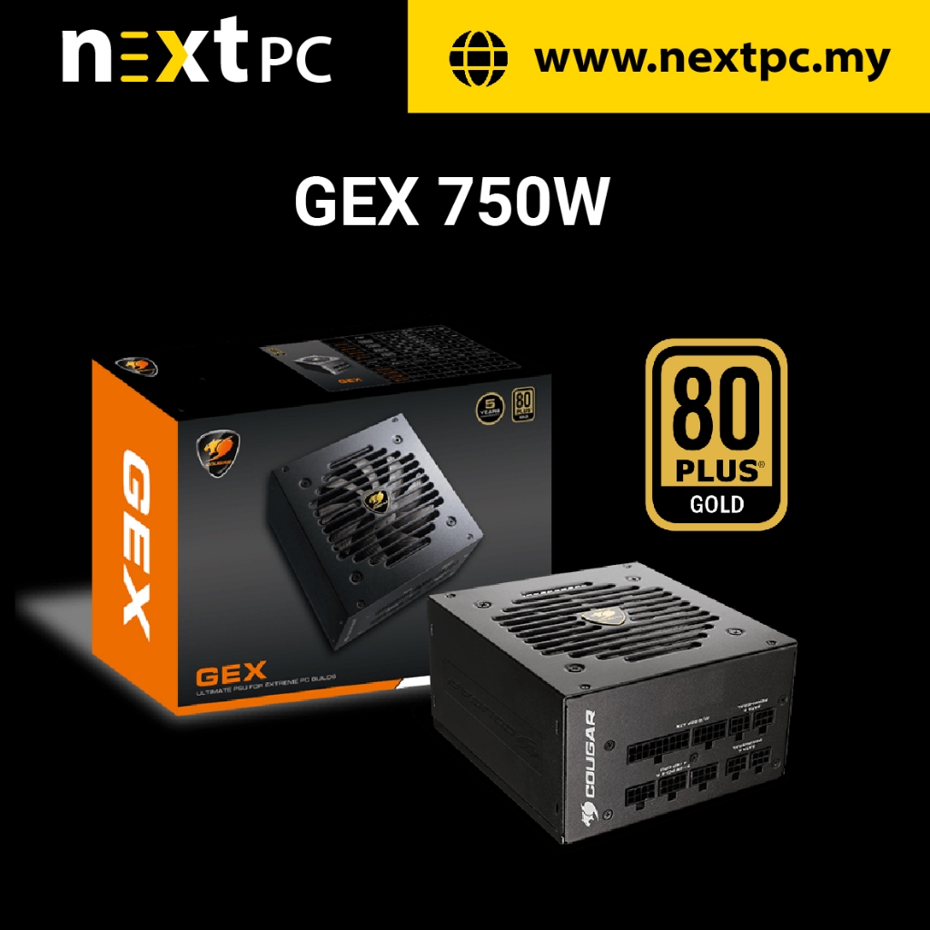 พาวเวอร์ซัพพลาย Cougar GEX PSU Series 750 850 Watts 80 Plus สีทอง | Shopee Thailand