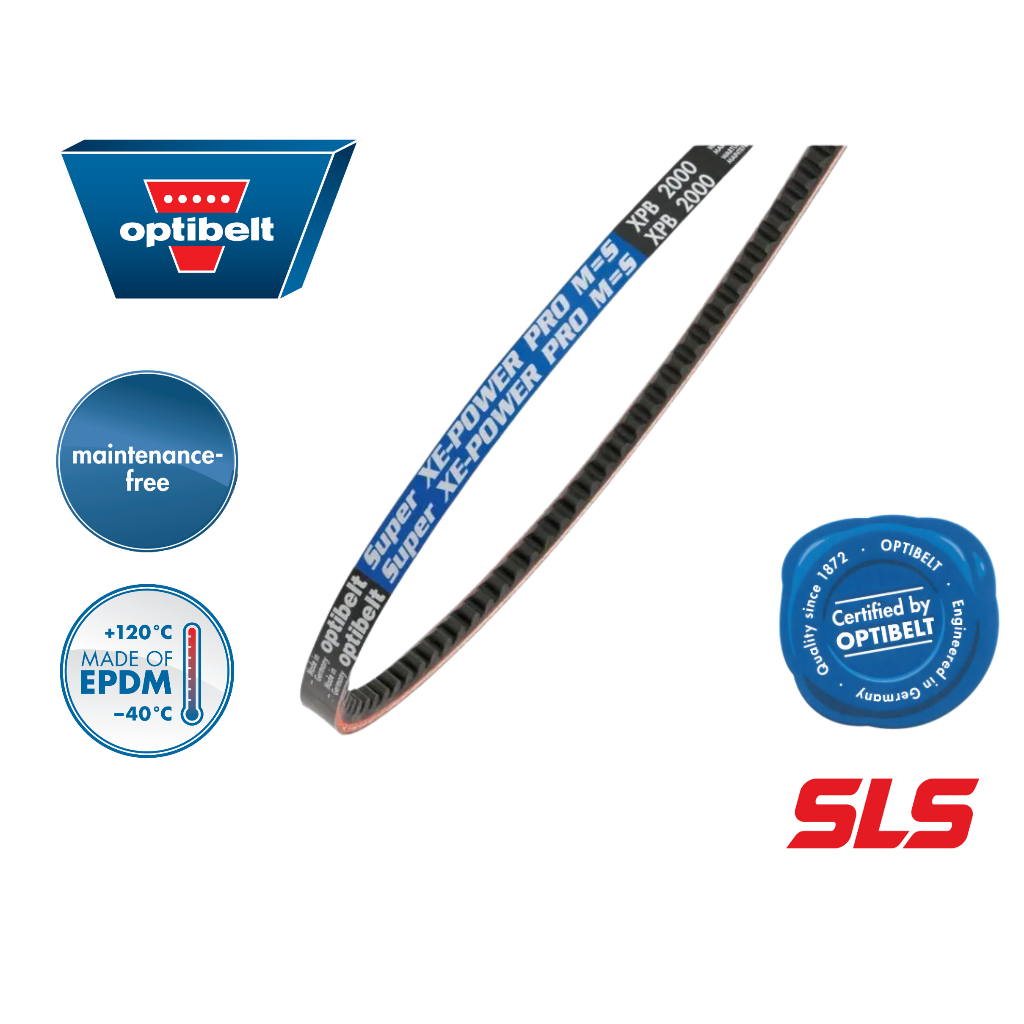 Optibelt XPB 1250 Wedge Belt Cogged, Super XE-Power PRO Belt | Shopee Thailand