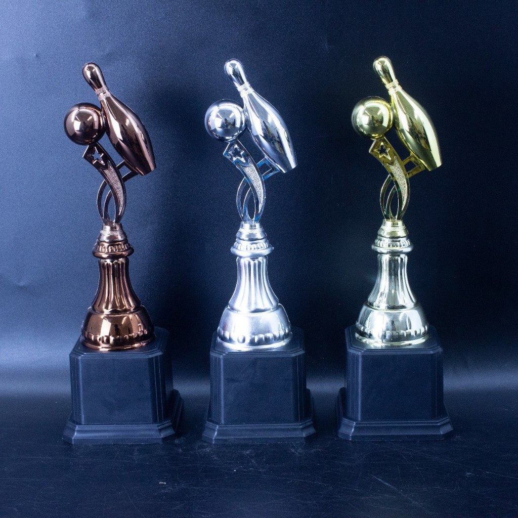 Piala BOLING / BOWLING TROPHY ( TAPAK BERAT & PRINT ATAS PLATE METAL ...