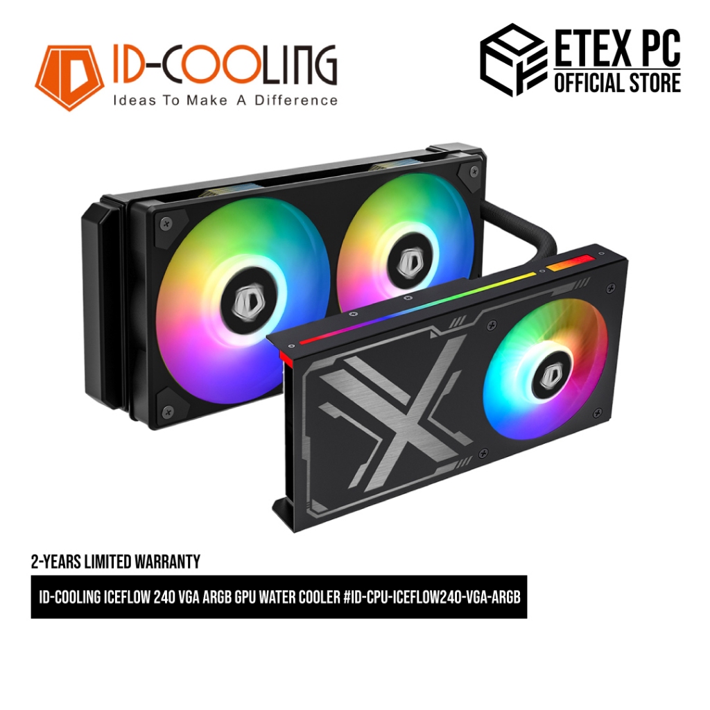 Id-cooling ICEFLOW 240 VGA ARGB GPU Water Cooler ID-CPU-ICEFLOW240-VGA ...