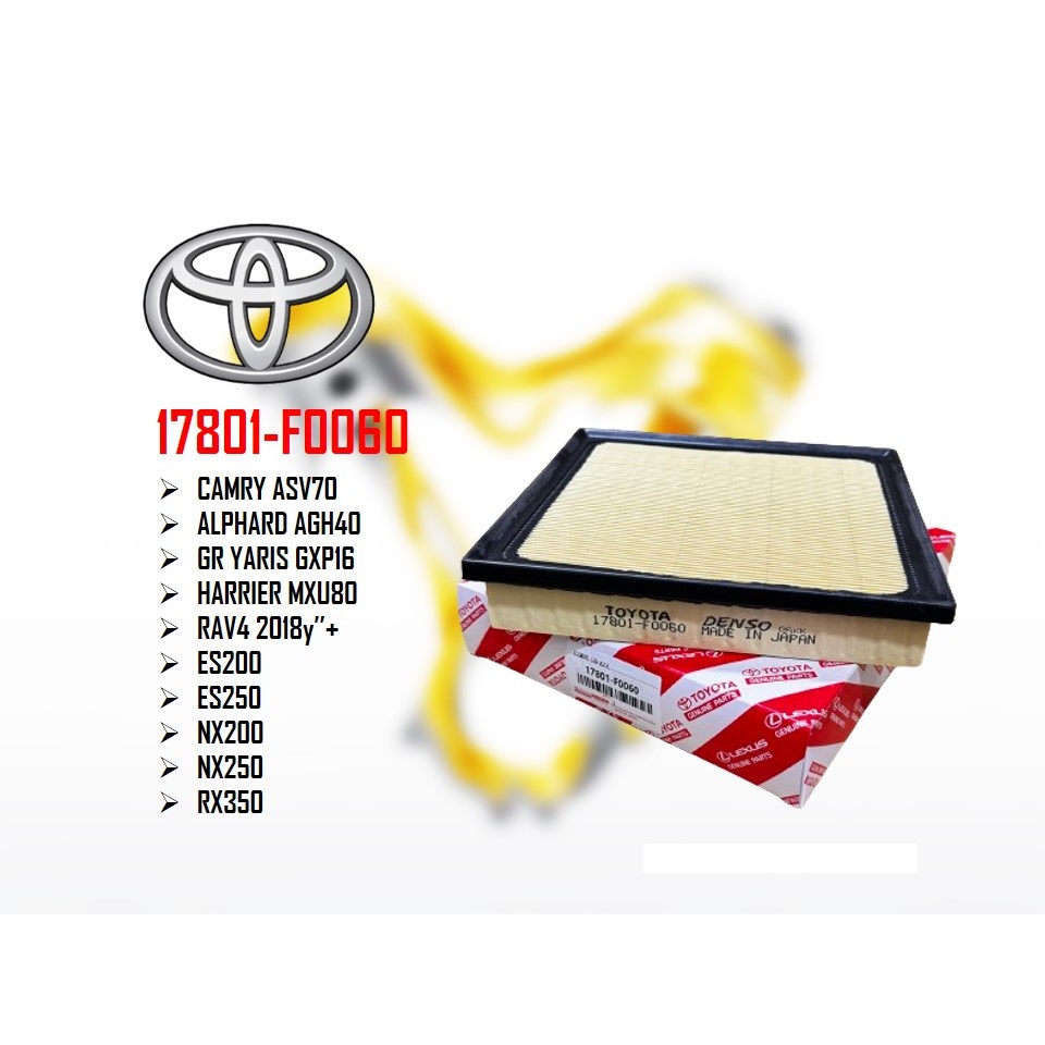 ไส้กรองอากาศ สําหรับ Toyota Camry ASV70 Alphard AGH40 23y นิ้ว+ GR ...