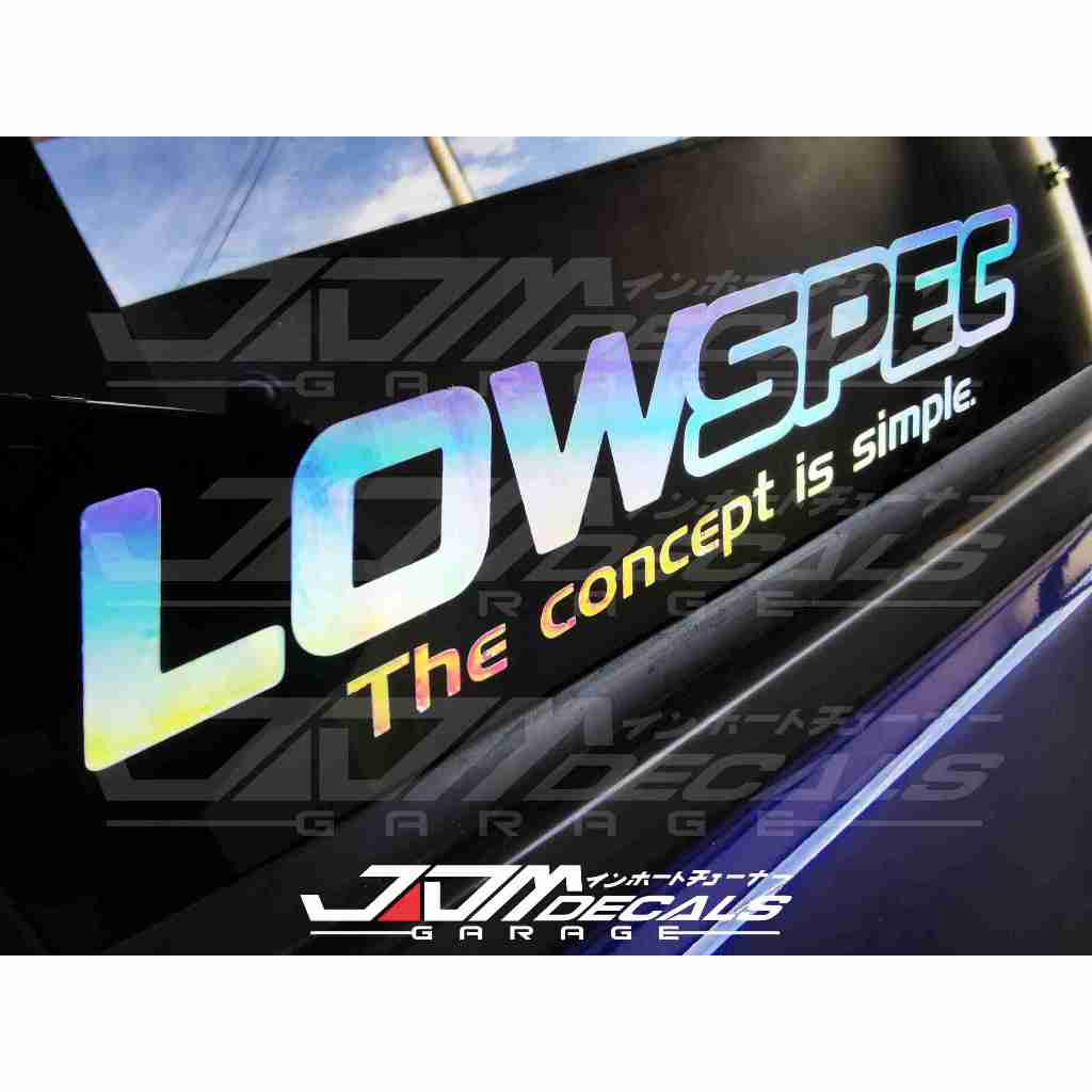 Low Spec The Concept คือ Simple Car Windscreen Viny Sticker Type 1 ...