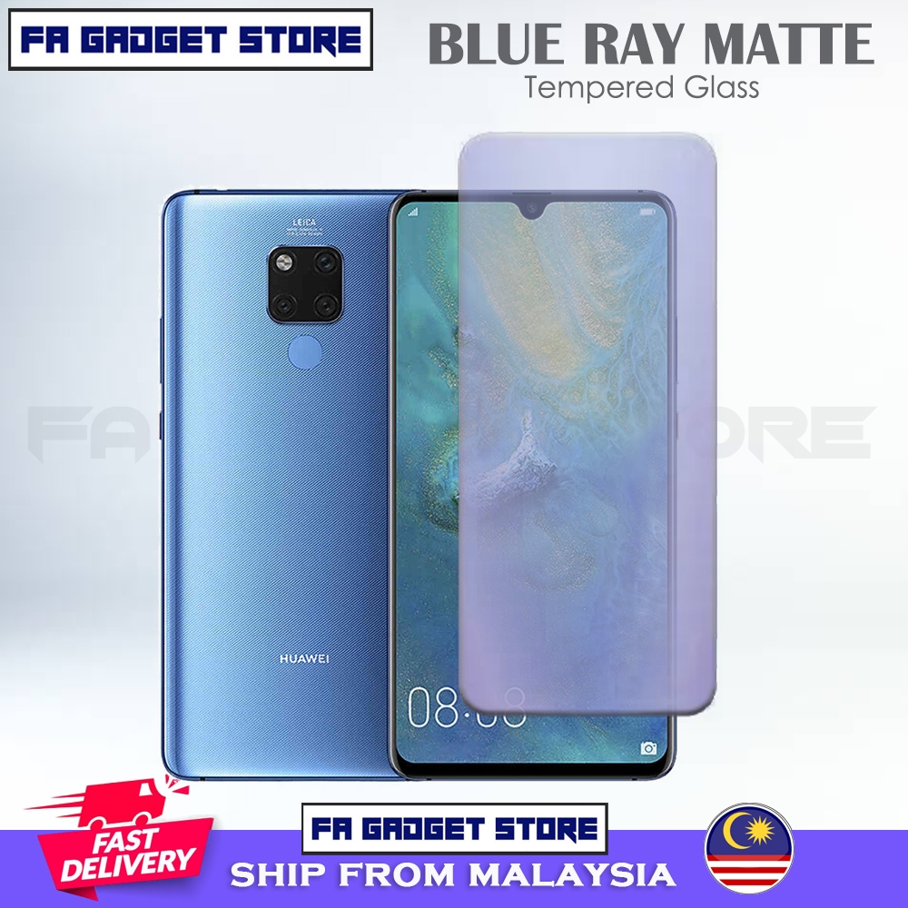 Huawei Mate 20 Huawei Mate 20X Huawei Y Max P20 Pro P10 Mate 9 8 Matte Blueray กระจกนิรภัย ...