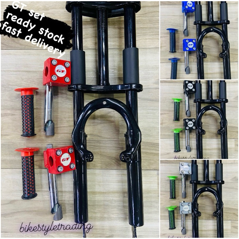 Double fork / 20 นิ้วส้อมคู่ /ก้าน GT/ก้าน BMX/GT ALLOY HANDLE BAR STEM BASIKAL BMX | Shopee ...