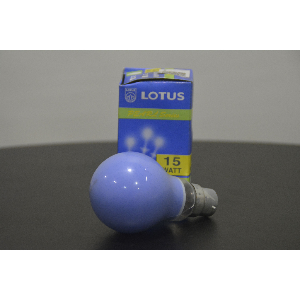 Lotus COLOUR BULB B22 15W - สีฟ้า | Shopee Thailand