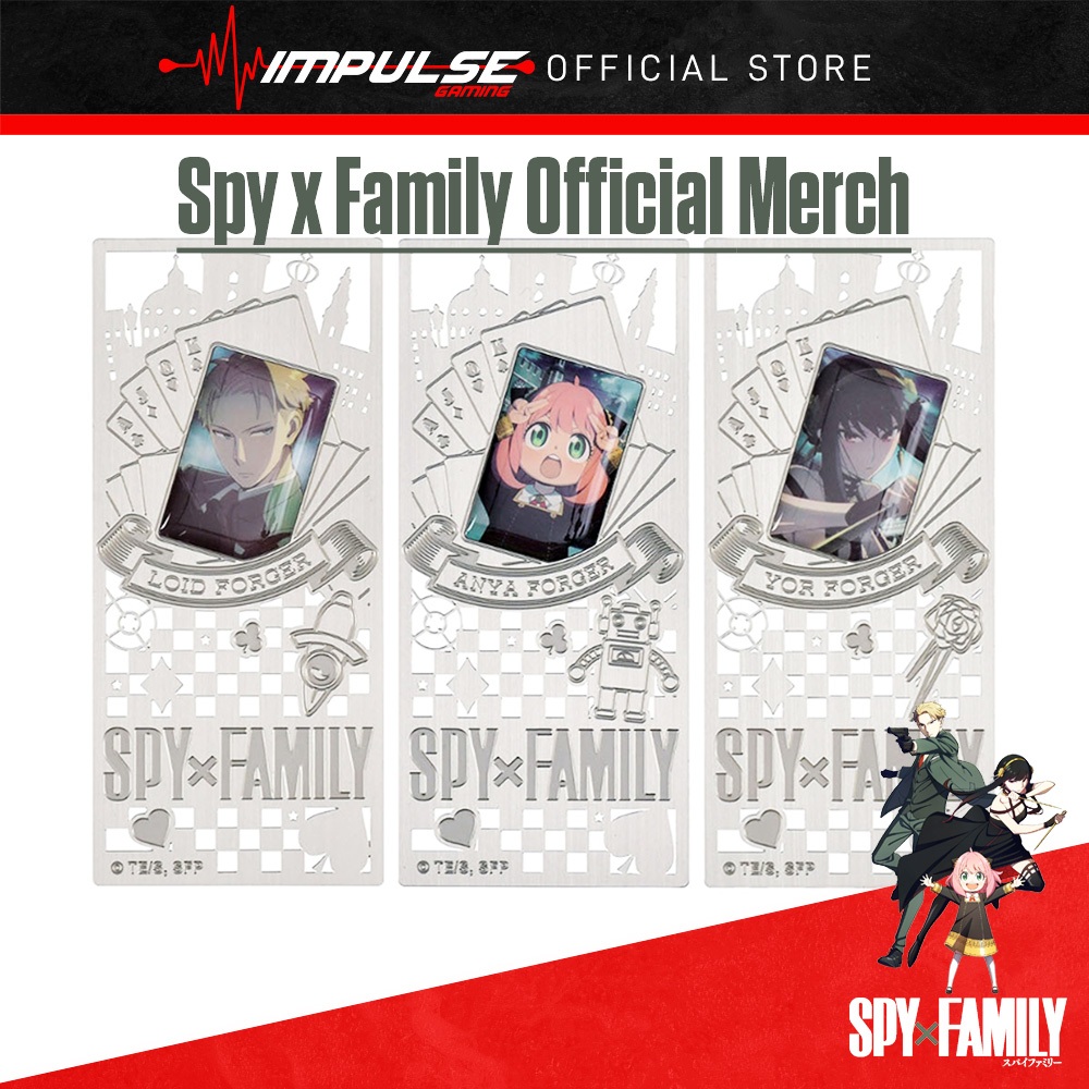 Official Merch ที่คั่นหนังสือโลหะ SPY x Family Merch Loid, Yor, Anya ...