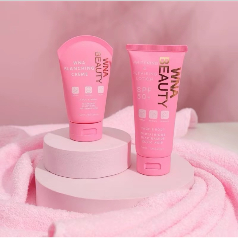 Wna Whitening & Repairing Lotion SPF50 Blanching Cream Ibu Scrub Baby ...