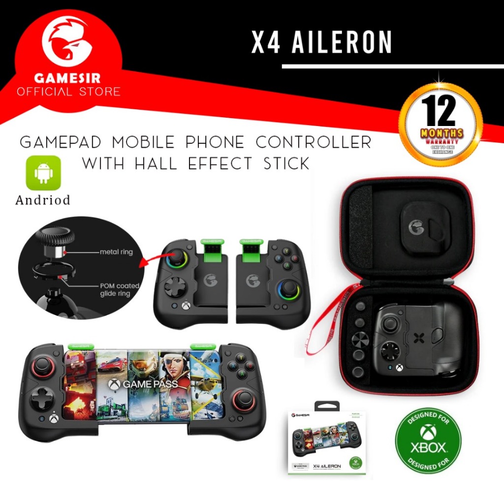 Gamesir X4 Aileron X4A XBOX Controller Wireless Mobile Gaming Controller สําหรับ Android PC ...