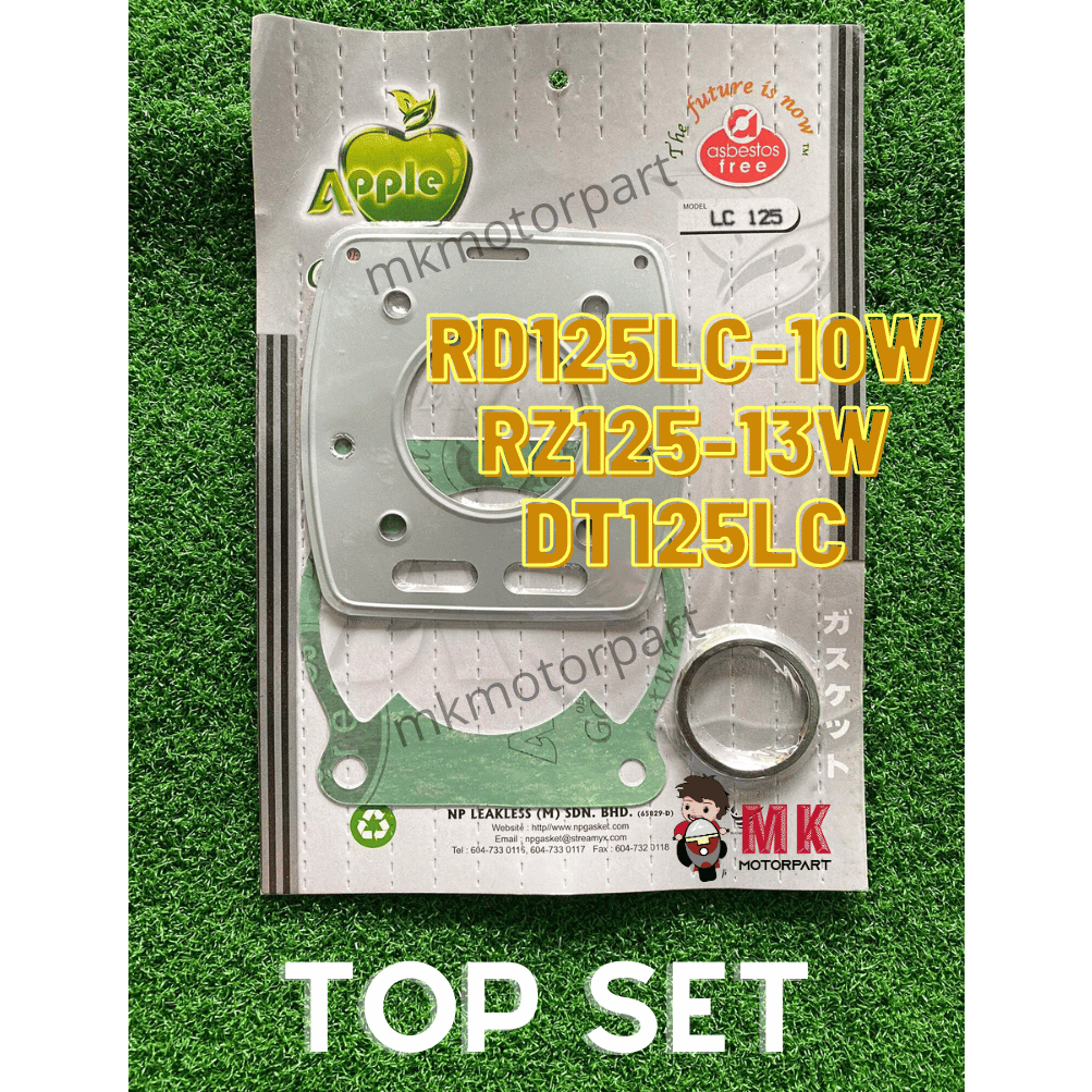 Top SET Yamaha LC125 = RD125LC 10W / RZ125 13W / DT125LC 10V Appleปะเก ...
