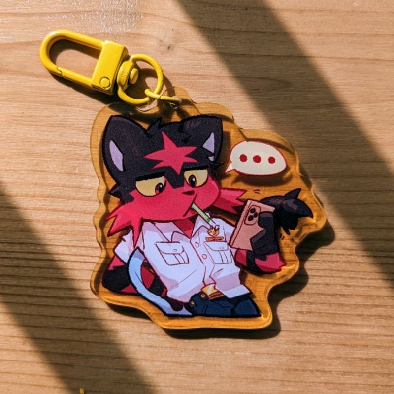 Pokemon STUDENT keychain สติ๊กเกอร์พวงกุญแจโปเกมอน/Lucario, Litten ...