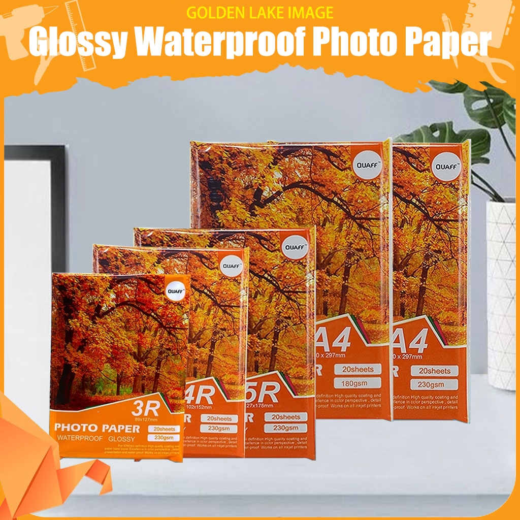 Professional 3R 4R 5R A4 ขนาด 180GSM / 230GSM กระดาษพิมพ์กระดาษเคลือบ ...