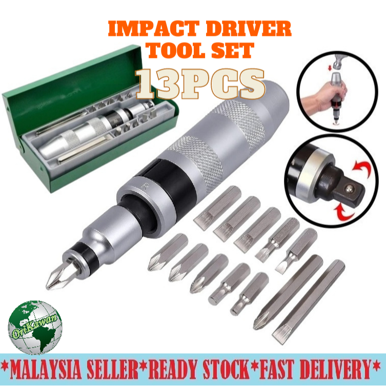 Heavy Duty Portable Impact Driver 7 ชิ้น /13 ชิ้นสกรูไดร์เวอร์ชุด ...