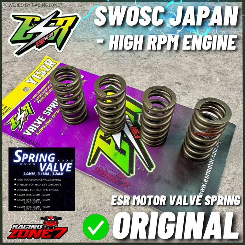 ESR MOTOR RACING VALVE SPRING/ Y15 Y16 LC135 SRL115Fi/ ESR วาล์วสปริง ...