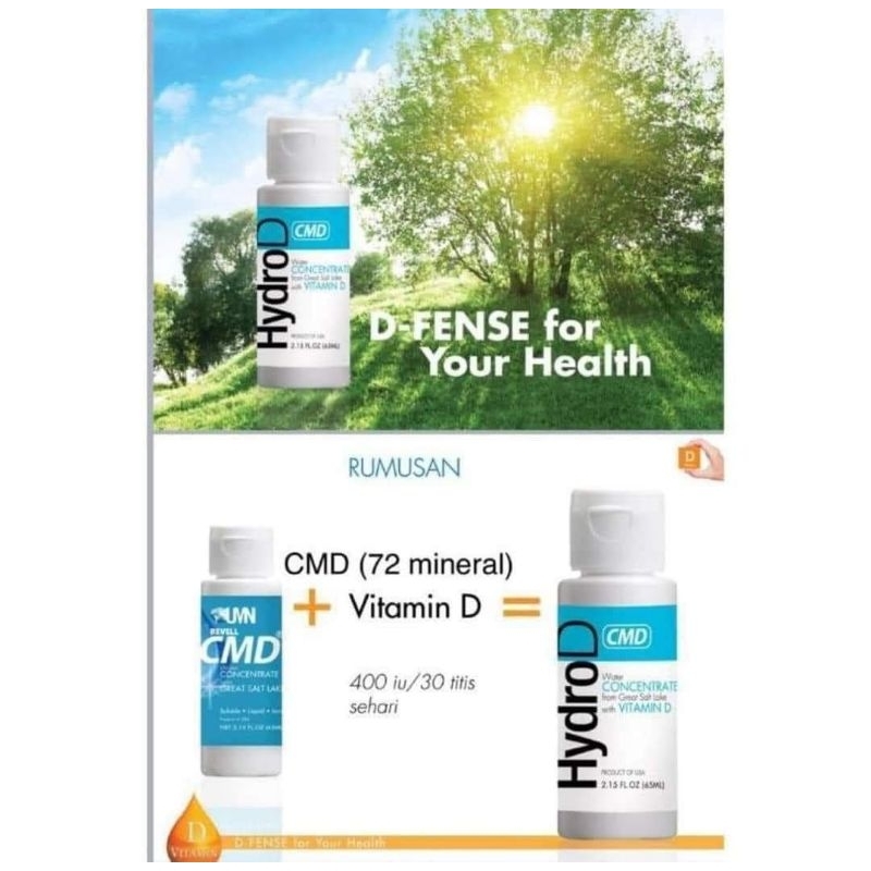 แมกนีเซียม วิตามิน D cmd HYDRO D revell 65ml | Shopee Thailand